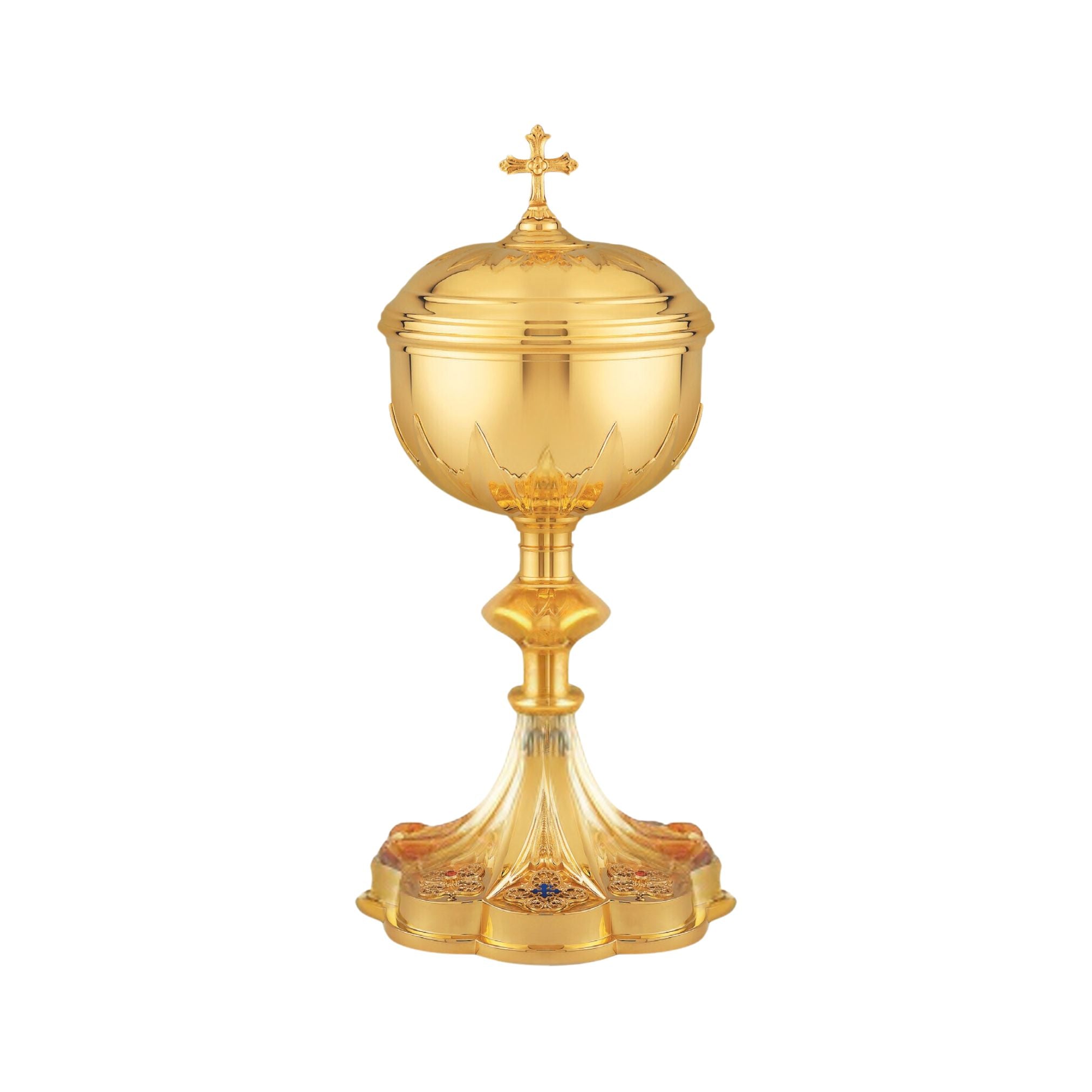 Ciborium in neo-gothic style inspired by French chalices from the late ...