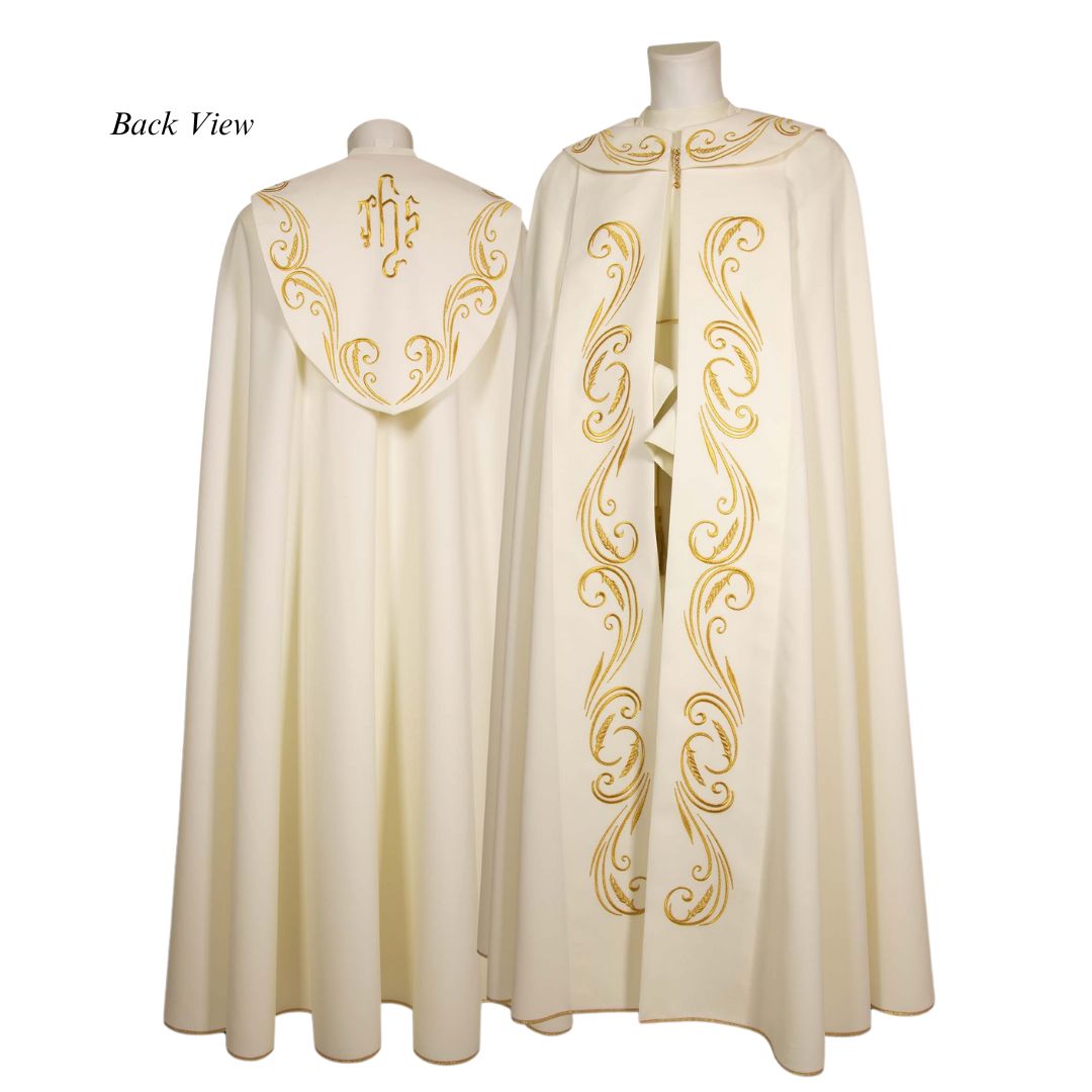 Liturgical Cope | Embroidered IHS | Made in Italy | 1509 – The Clergy Store