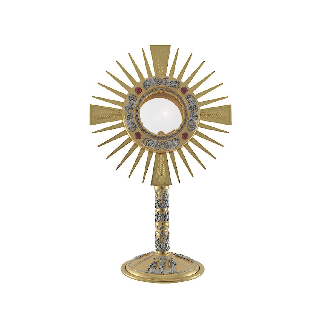 Monstrance With Stations of the Cross By Mollica – The Clergy Store